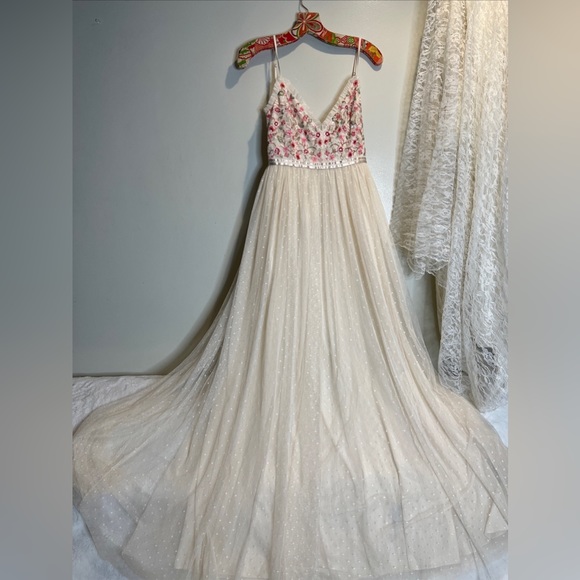 Anthropologie | Dresses | Anthropologie Bhldn Needle Thread Elsie Cami ...